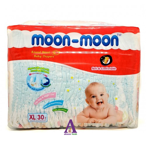 MOON-MOON BABY DIAPERS EXTRA LARGE 30S